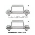4Pcs Steel Square Pipe Clamps, Adjustable Brackets for Window Door ...