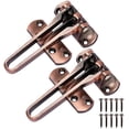 Home Security Door Lock, 2 Pack Latch Guard Clasp Front Door Locks for ...