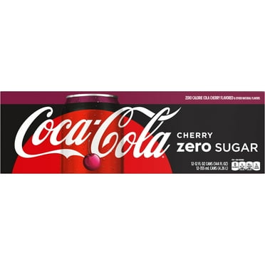 Cherry Coke Zero Sugar, Cherry Flavored Coca-Cola Diet Soda Soft Drink, 16.9 Fl Oz, 6 Pack ...
