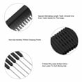 Bexikou 3pcs Black Metal Hair Pick, Teasing Comb with Stainless Steel ...