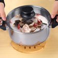 Bamboo Trivet Kitchen Bamboo Hot Pads Trivet Natural Bamboo Trivet Mat ...