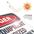 Hot Equipment Authorized Personnel Only Sign, OSHA Danger Sign, 24x36 ...