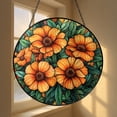 Birth Month Marigold Glass Suncatcher Window Hanging Decor, Golden ...