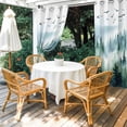 Bird Fog Forest Outdoor Curtains for Patio Waterproof, Abstract Spring ...