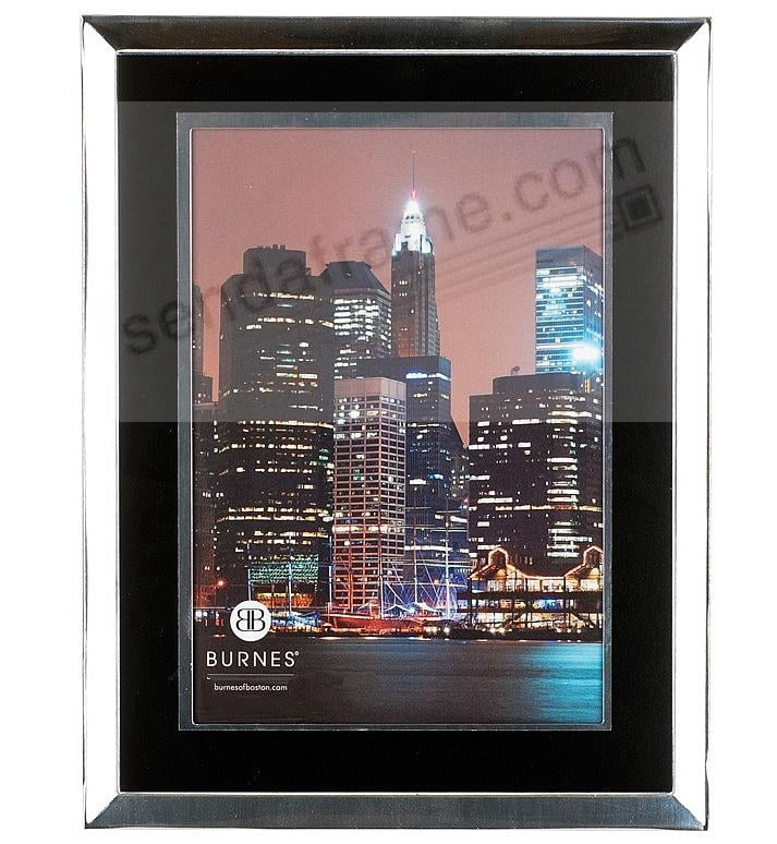 The LUXE Chrome Black Inset frame by Burnes - 4x6 - Walmart.com