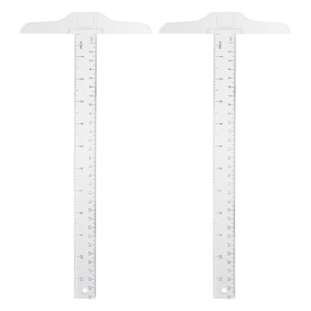 NUOLUX T Ruler Square Ruler Drafting Measuring Ruler Scale Double Shape ...