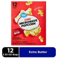 AMC Theatres Microwave Popcorn Extra Butter 6 Pack with Topping Packets ...
