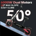 72V 6000W Off-Road Electric Scooter, 55MPH, 11 Inch Wheel, Hydraulic ...