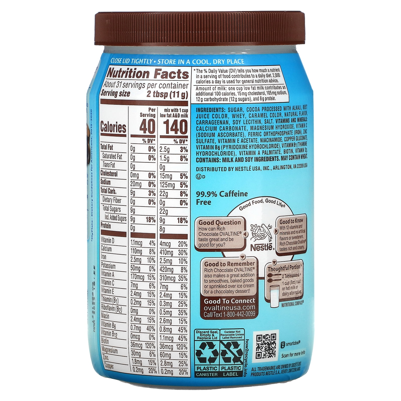 Ovaltine Nutritional Facts | Besto Blog