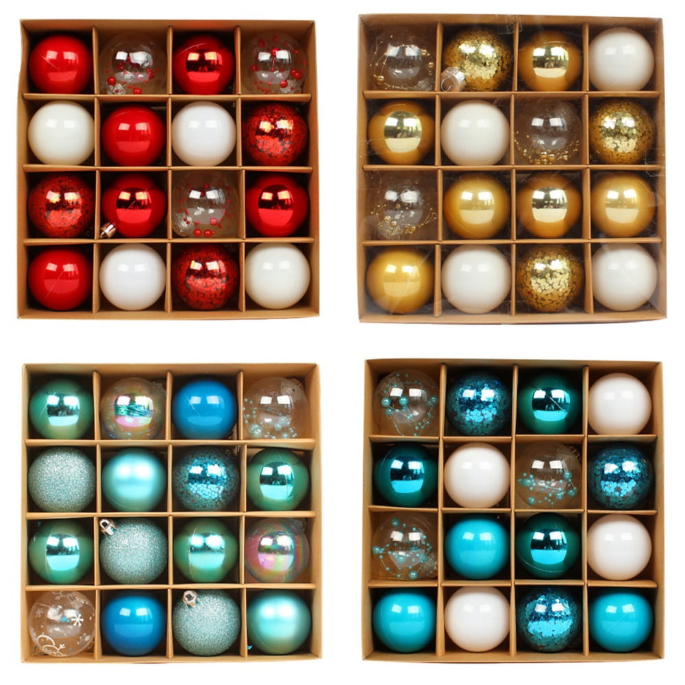 2.4Inch Christmas Balls Decoration, 16 PACKof Christmas Tree Decoration ...