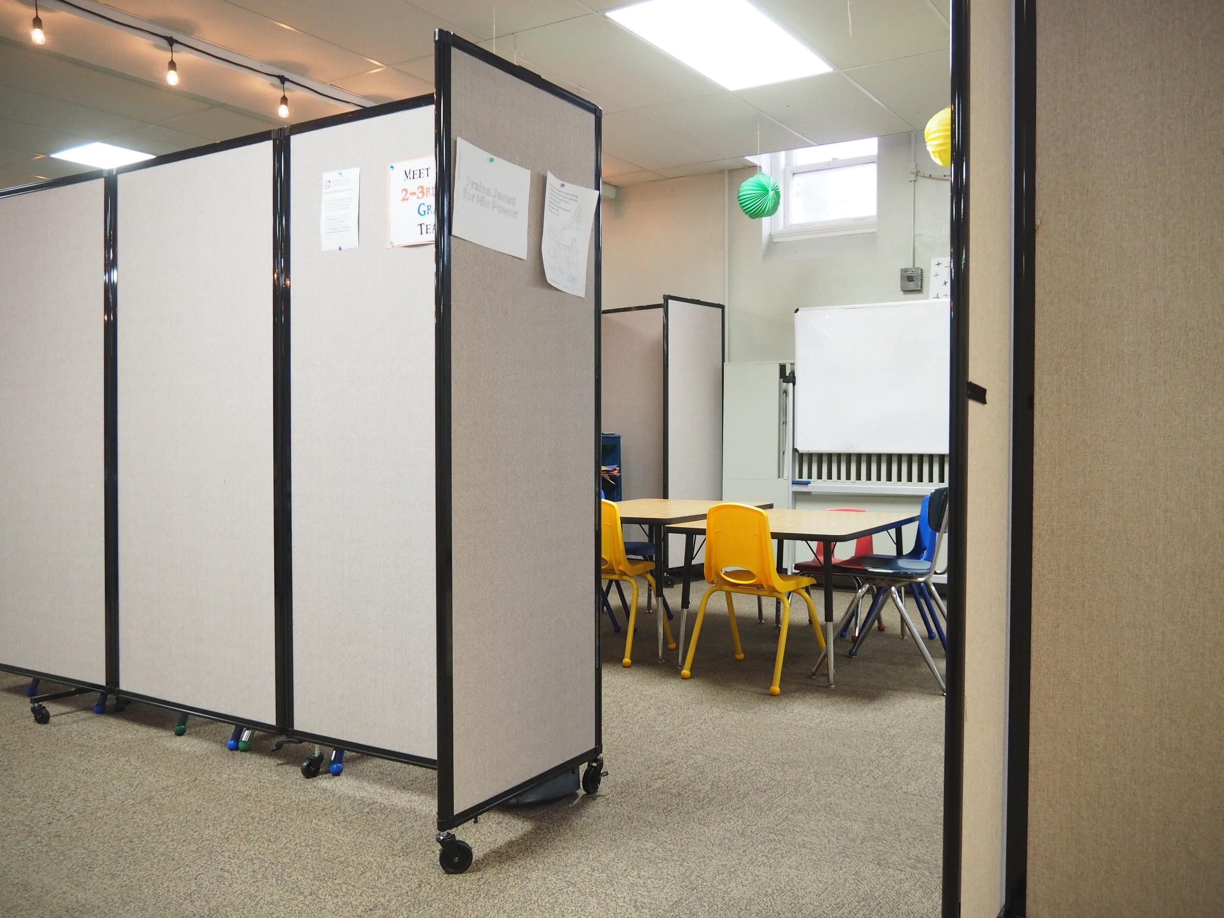 Buy Room Divider 360 Folding Portable Partition - Fabric Online at ...