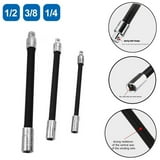 RAINB 1/4 3/8 1/2 Driver Flexible Long Socket Extension Rod Adapter ...