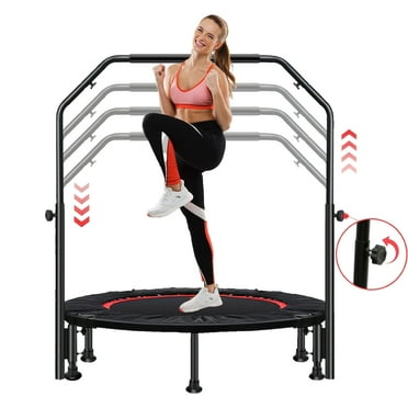 450 LBS Foldable Mini Trampoline for Adults & Kids 40" Rebounder ...