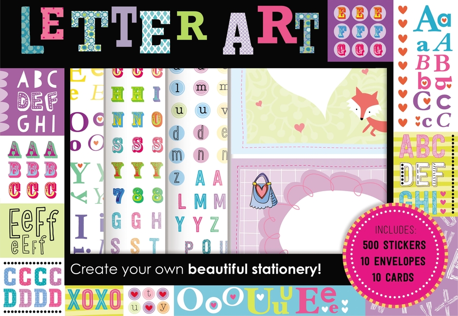 Letter Art Sticker and Note Box (Other) - Walmart.com