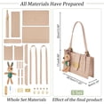 DIY Tote Bag Making Kits Handmade Sewing Handbag Making Kit with Rabbit ...