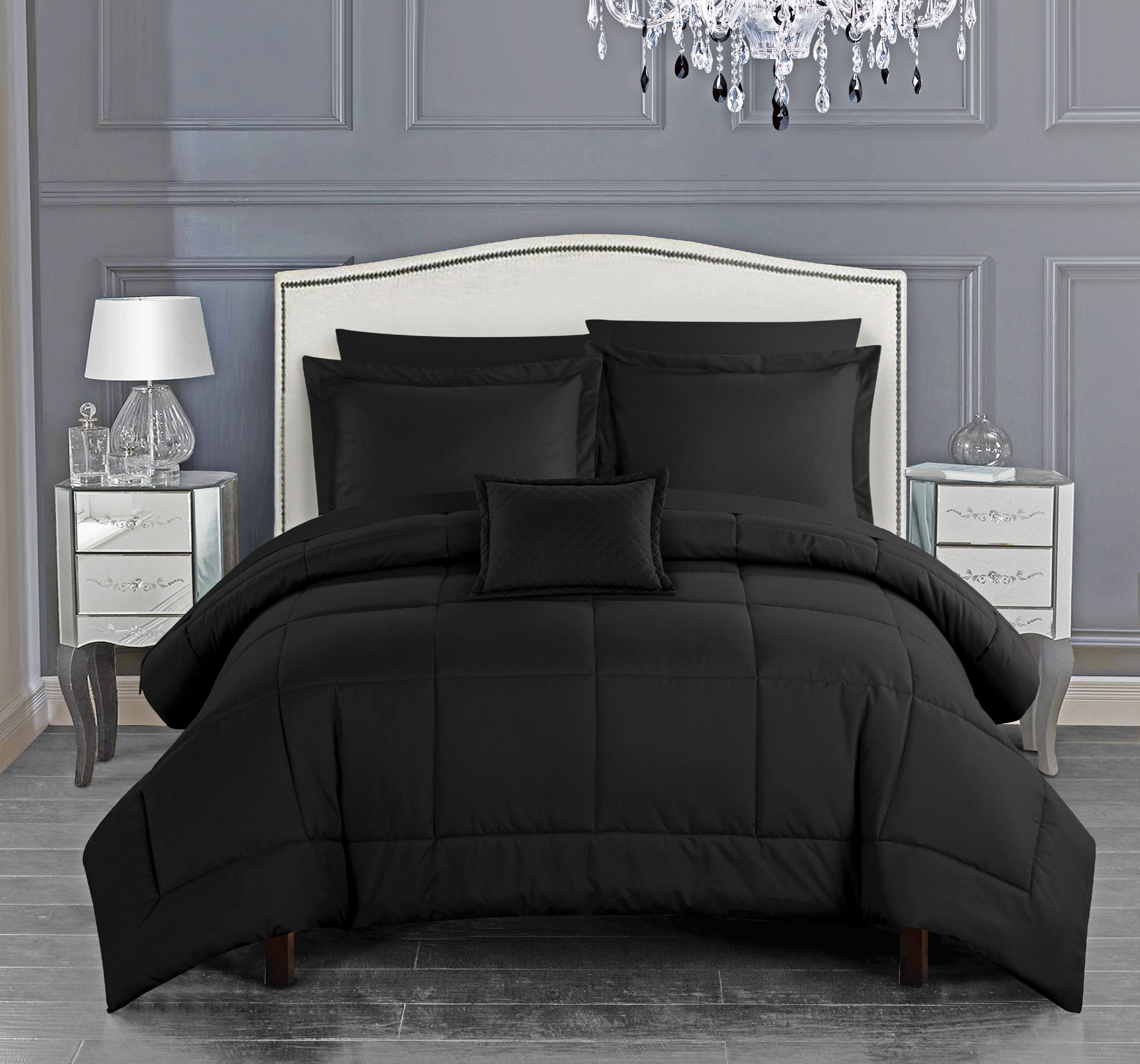 Chic Home Traditional Solid 8 Piece Comforter Sets, Queen - Walmart.com