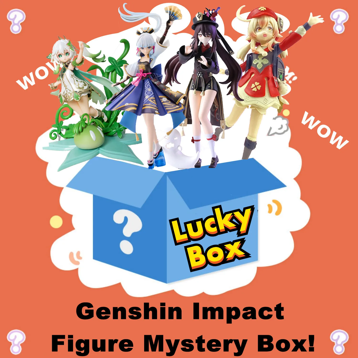 Genshin Impact Mystery Box, figura de acción de Anime, caja ciega ...