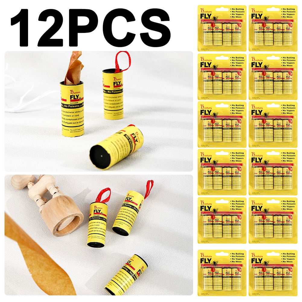 Trampa para Moscas Papel Adhesivo Desechable Control Plagas ...