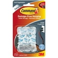 3M Command Large Cord Clips Hooks No Damage Adhesive 2 Clips 3 Strips ...