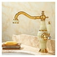 Bathroom Faucet Brass and Jade faucet Bathroom Basin faucet Sink Mixer ...