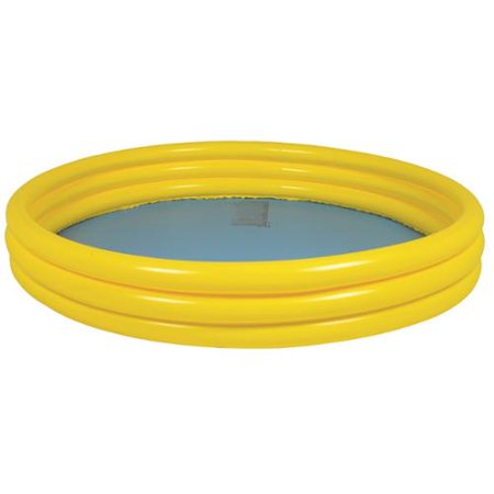 48" Yellow and Blue Round Inflatable Children's Swimming Pool - Walmart.com