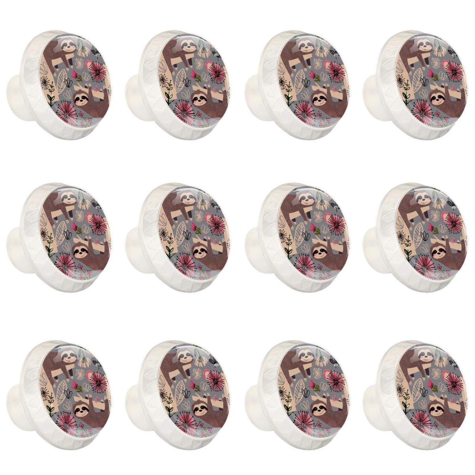 12 Pcs Cartoon Sloth Knobs for Kitchen Cabinet Cupboard Dresser ...