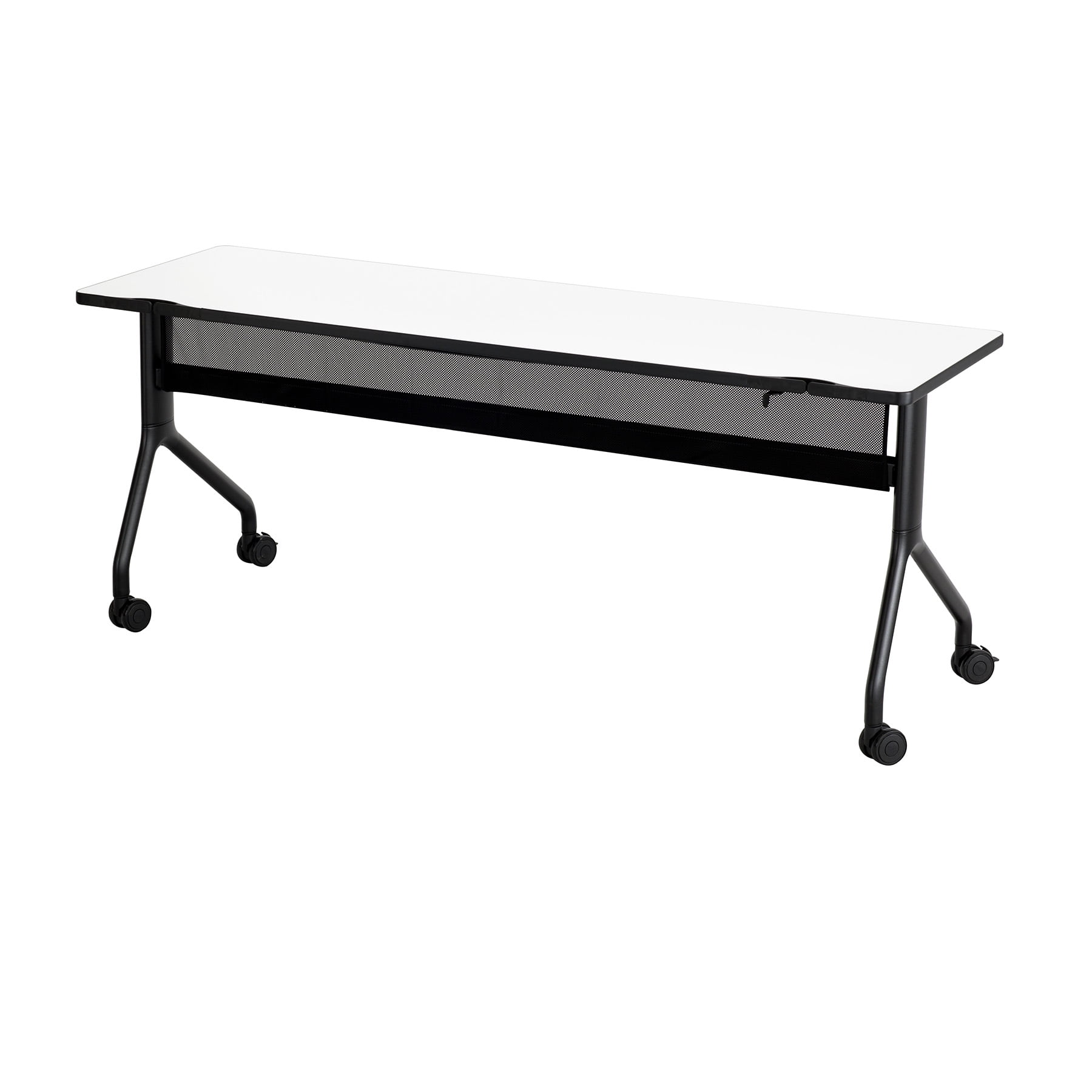 2043DWBL Rumba Office Furniture 72 Inch X 24 Inch White Top With Black 2043dwbl-rumba-office-furniture-72-inch-x-24-inch-white-top-with-black