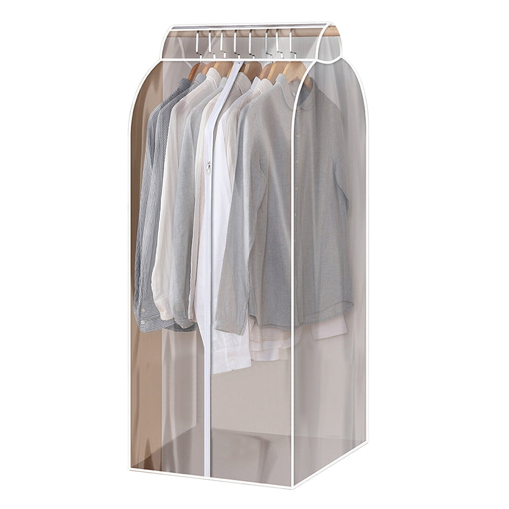 Extra Large Clear Hanging Garment Bags for Closet Storage Bottom ...