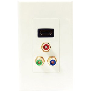 1Port Single Outlet Decora Hdmi Female Wall Plate White - Walmart.com