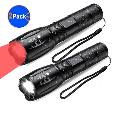 Rechargeable Red Green White Led Flashlight Tactical Torch Lamp with ...