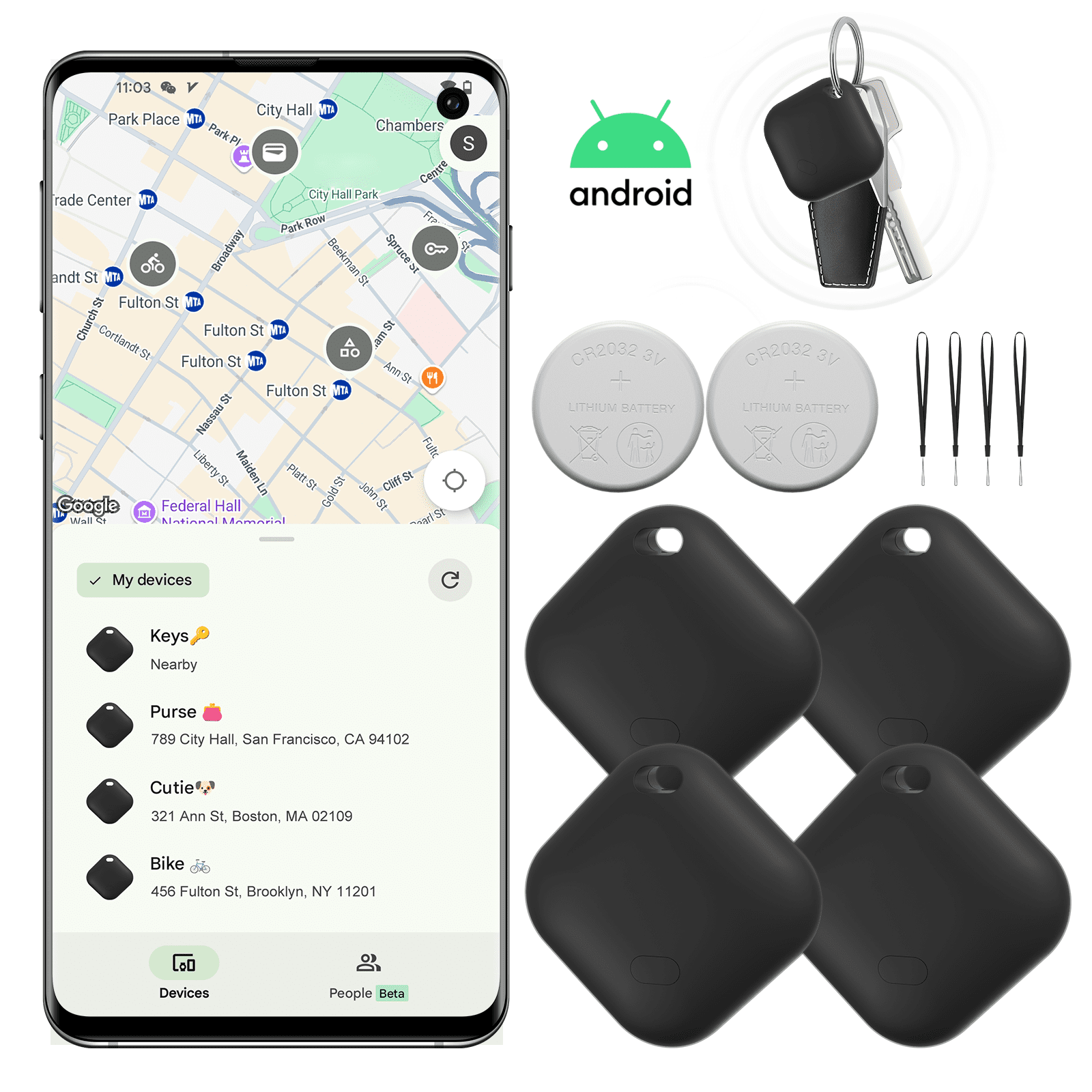 Click here for Unbranded 4-Pack Black Google Certified F02-B Andr... prices