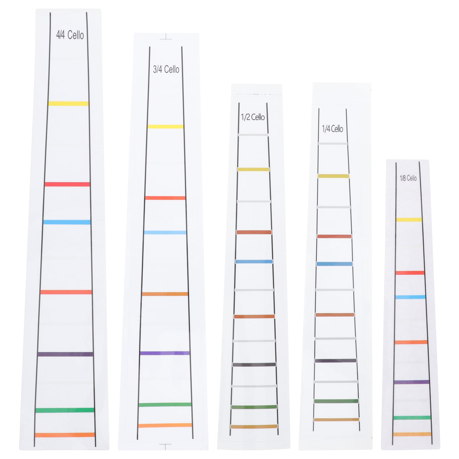 5 Sheets Practical Cello Scales Cello Notes Stickers for Beginner ...