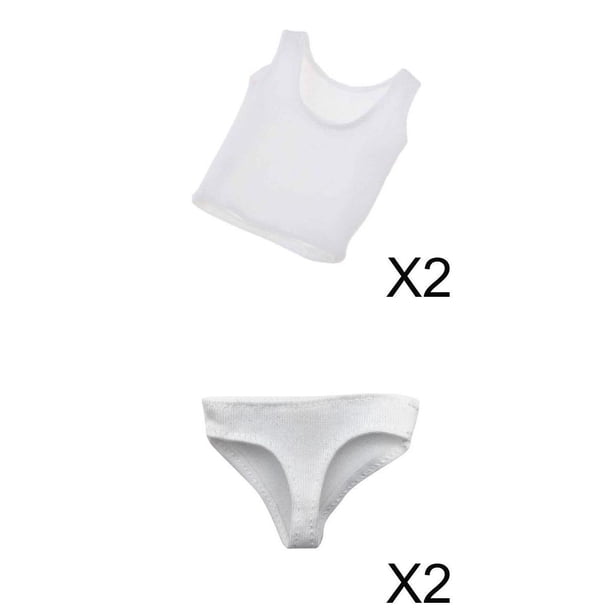 4 Uds 1:6 Chaleco Ajustado para Mujer CUTICAT Weskit Conjunto de Ropa ...