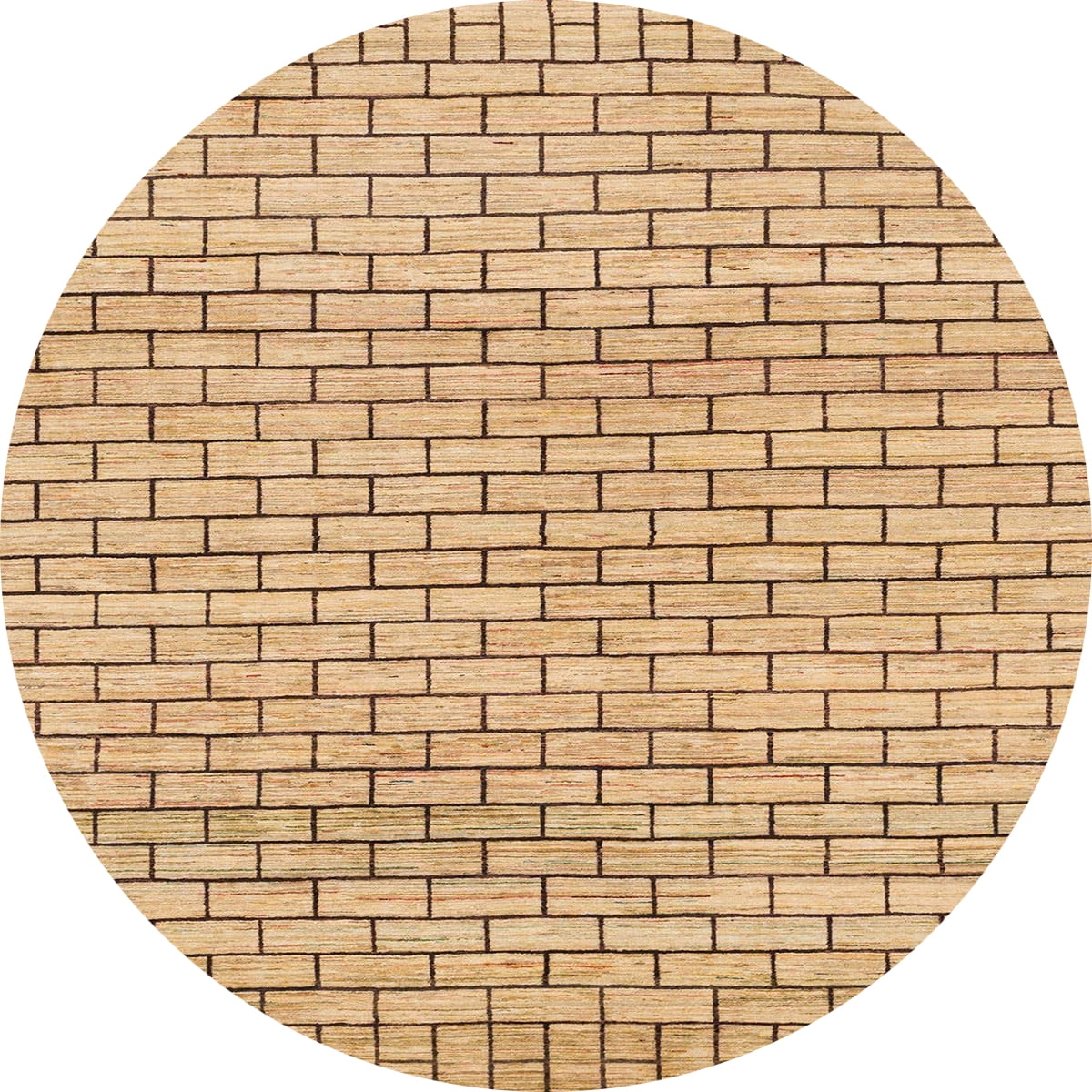 Ahgly Company Indoor Round Abstract Chocolate Brown Solid Area Rugs, 8 ...