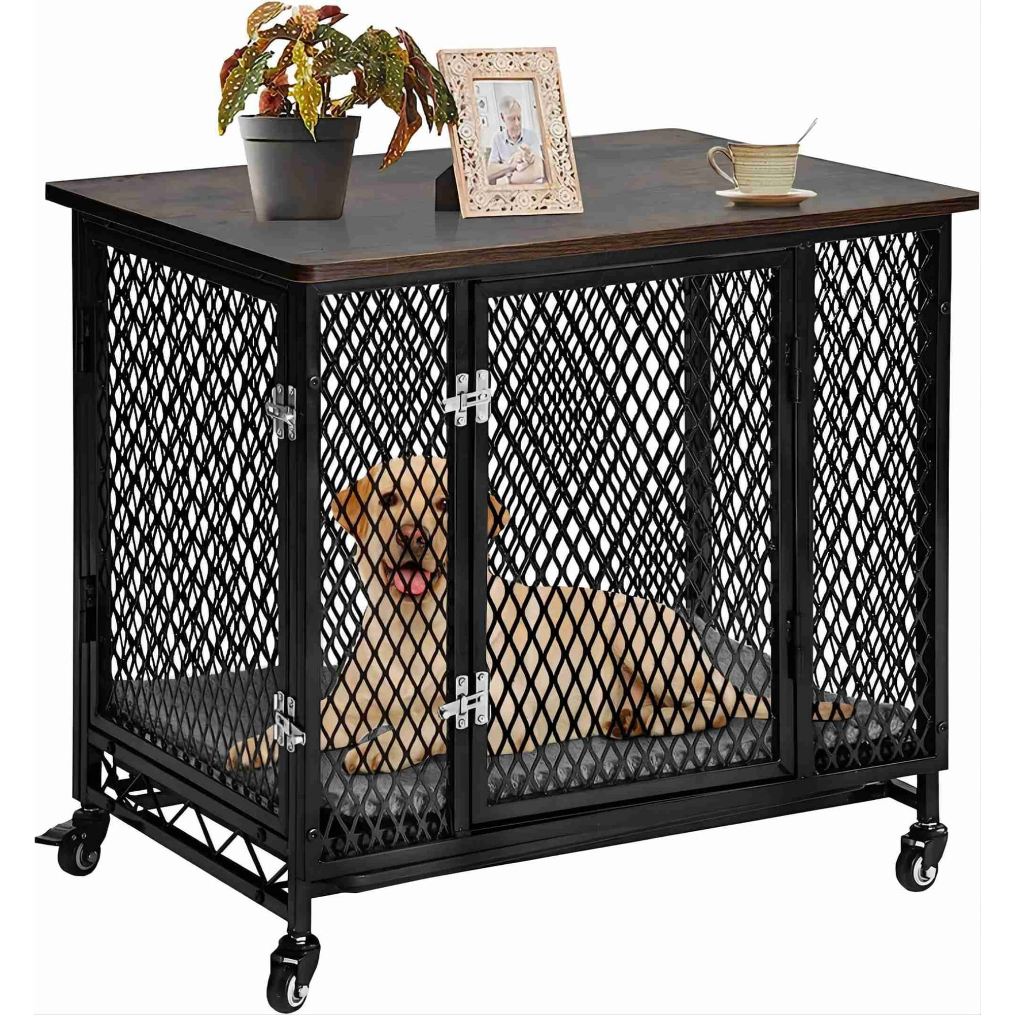 Click here for Aivituvin Dogs Dog Crate Furniture Wooden Dog Hous... prices