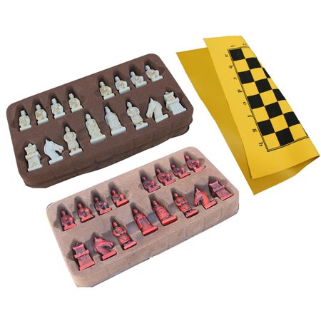 mmirethe International Chess Set Terracotta Warriors Chess Pieces Chess ...
