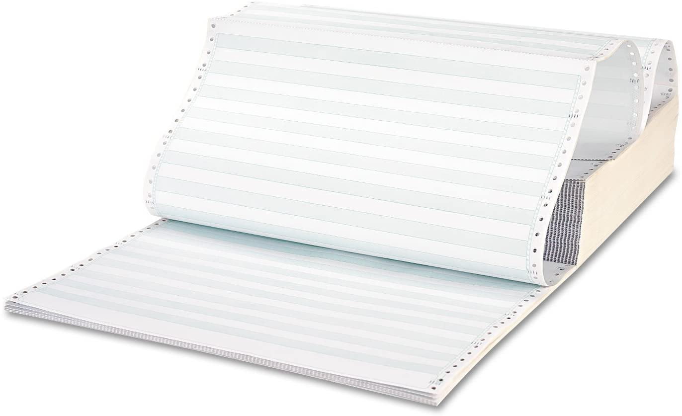 Universal 15755 Green Bar Computer Paper, 4-Part Carbonless, 14-7/8 x ...