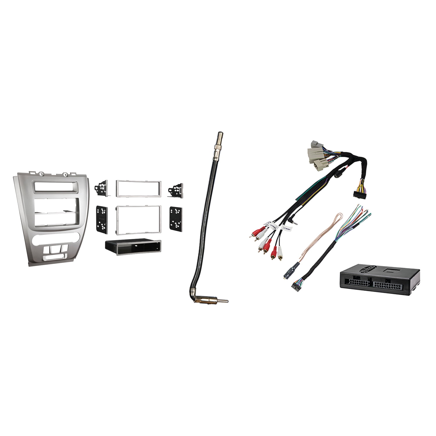 Ford Fusion (without nav, Silver) For 2010-2012 Double DIN Metra Car ...