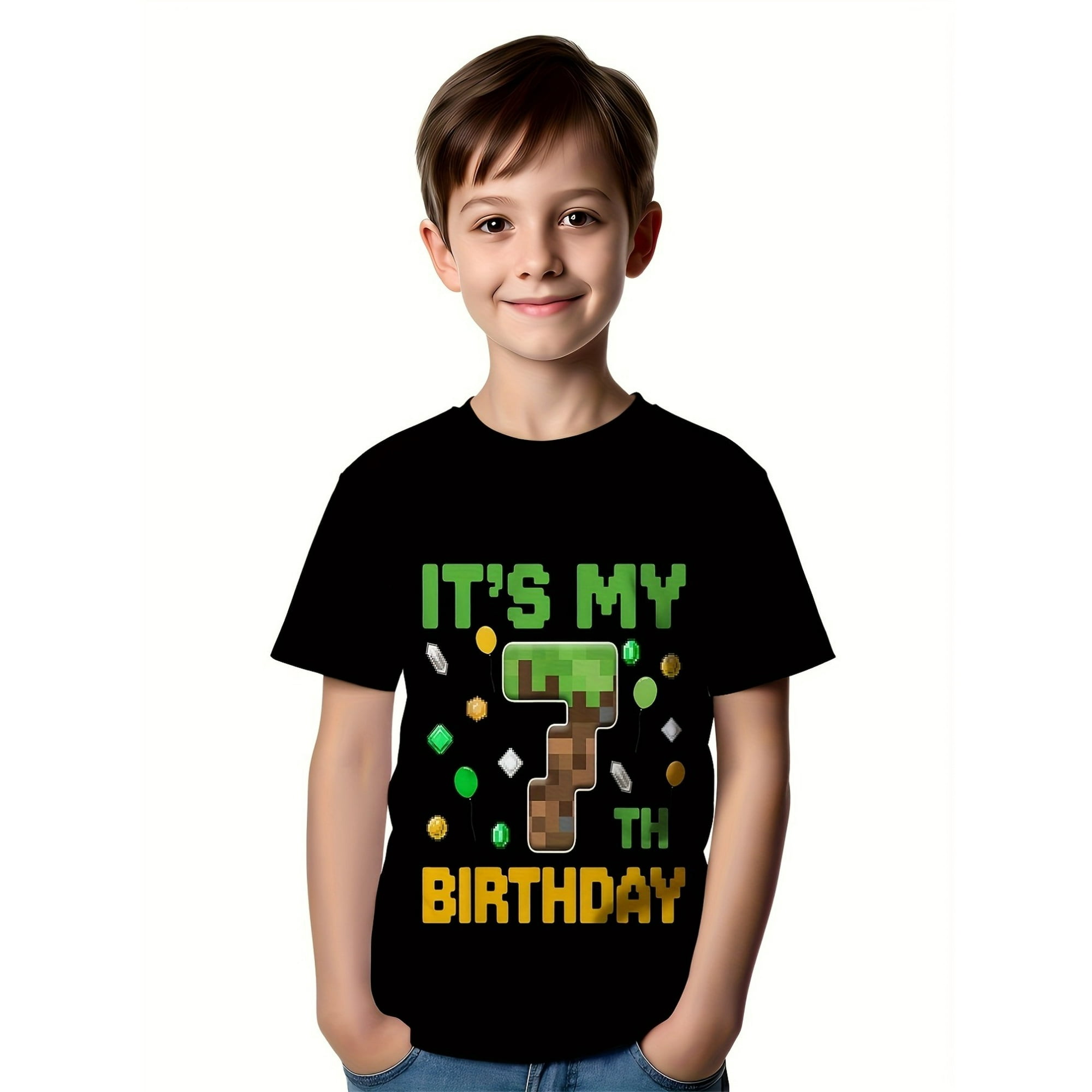 Click here for Generic 7th Birthday 3d Print Tee - Its My 7th Bir... prices