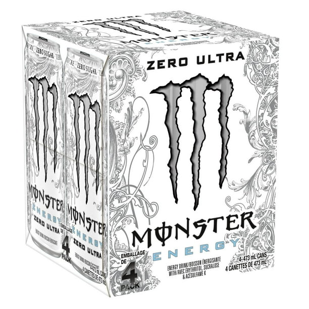 MONSTER ENERGY Zero Ultra, 473mL, 4 Pack, 4 x 473 mL - Walmart.ca