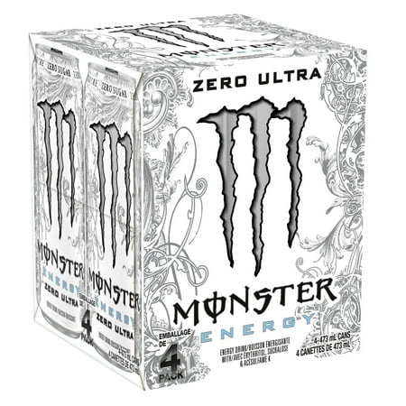 MONSTER ENERGY Zero Ultra, 473mL, 4 Pack, 4 x 473 mL - Walmart.ca
