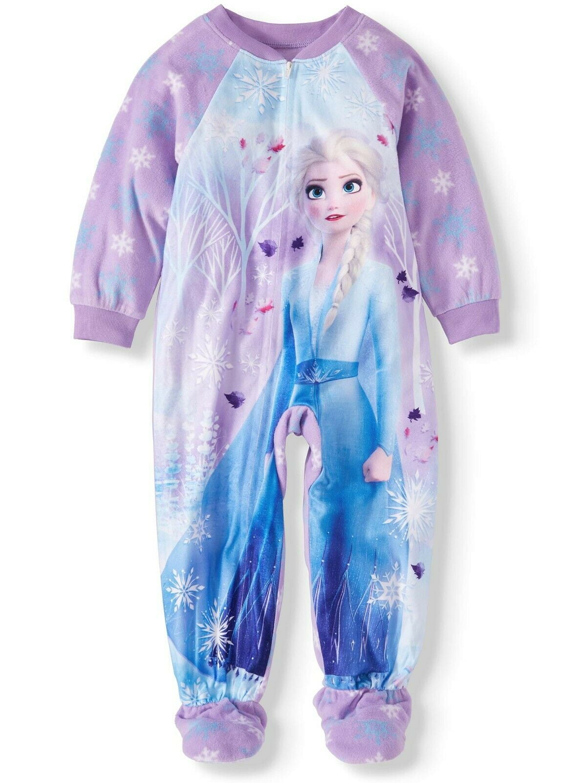 Disney Frozen Elsa Footed Blanket Sleeper Pajama Girl Size 5T - Walmart.com