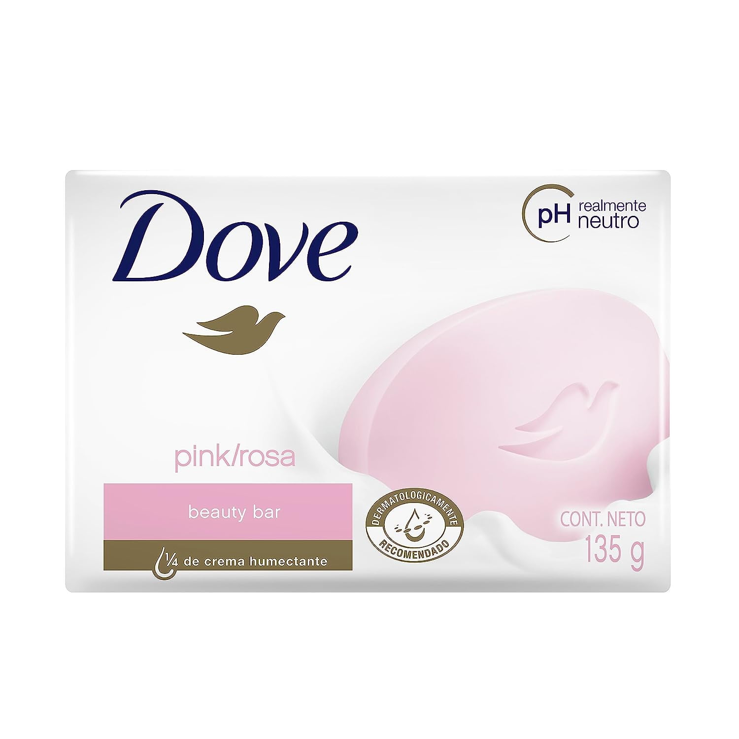 5 Pack Dove Pink Beauty Bar With Deep Moisture 135g