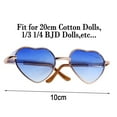 Fashion Mini Plush Doll Accessories Glasses Clothes Cute Heart Frame