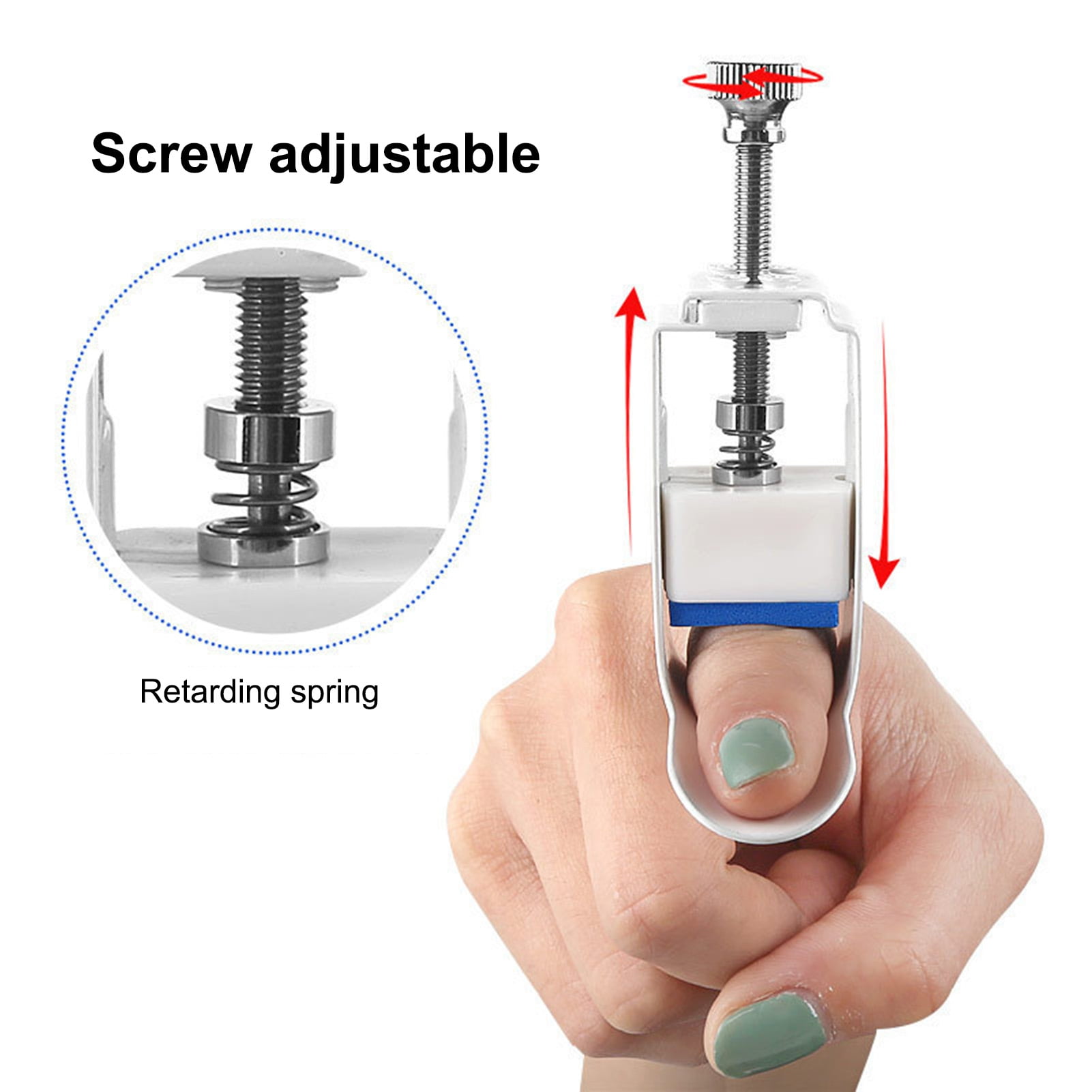 Washranp Finger Splint,Alloy Adjustable Finger Straightener Finger ...