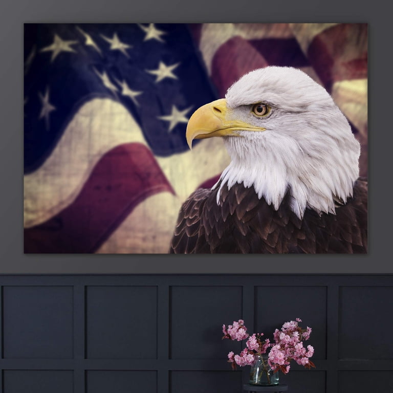 American Flag Bald Eagle Wrapped In Wallpaper American Eagle And Flag