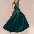 ATORRE Girls Formal Dress Stylish Solid Color Sleeveless Evening Party ...