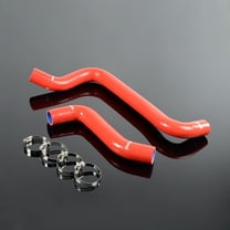 PIT66 Silicone Coolant Radiator Hose Kit Red with Clamps Fit for Dodge ...