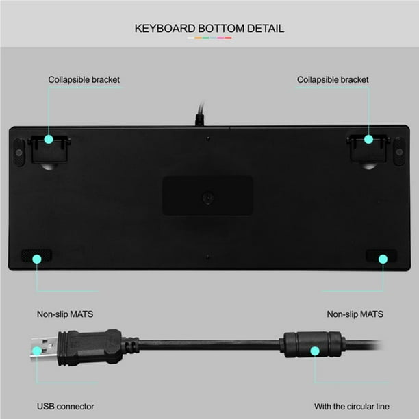 Punk Mechanical Keyboard k550 87 Keys Mechanical Gaming Mechanical ...