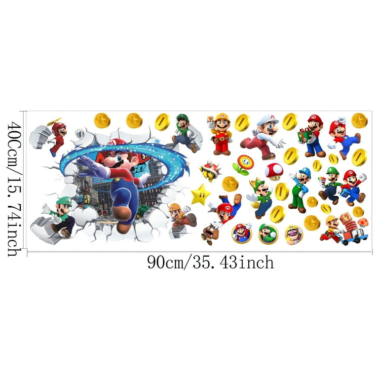 Super Mario Bros Wall Decals RoomMates Super Mario Bros Wall Decals